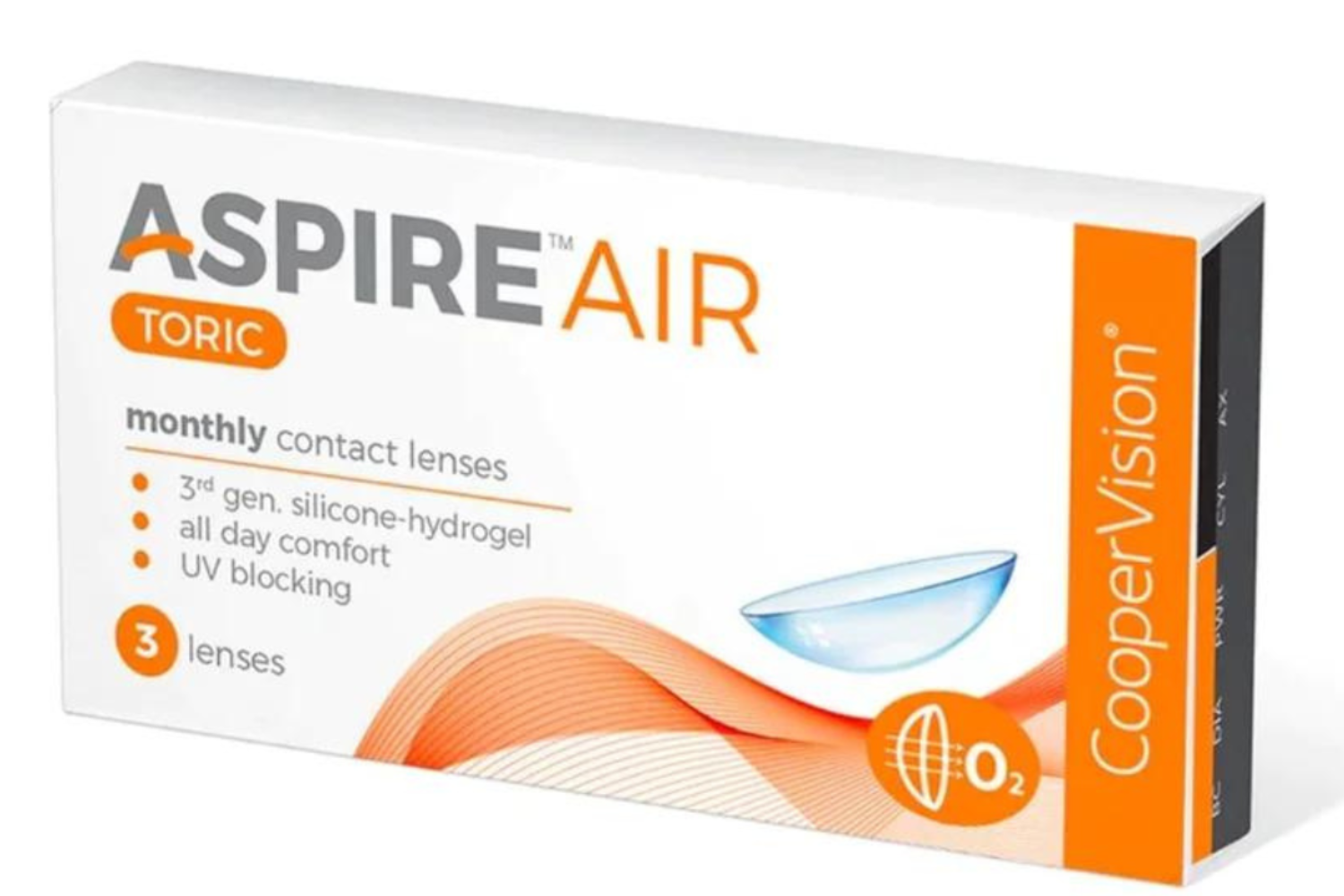 Cooper Vision Contact Lenses Aspire AIR Toric (3 Lenses Box) – woweye
