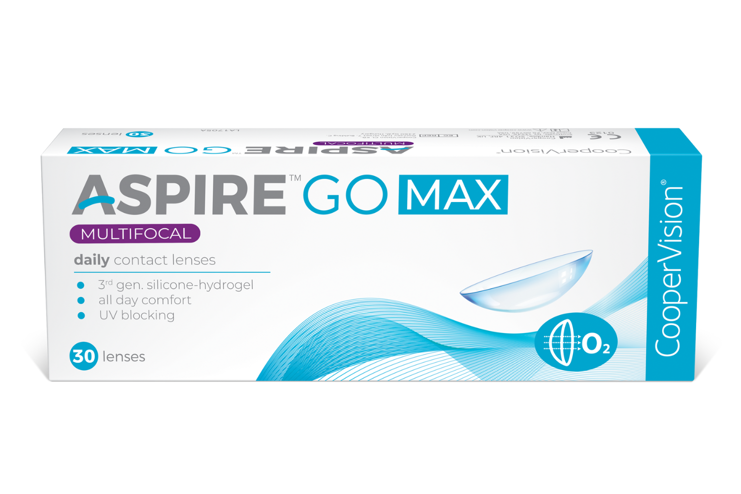 Cooper Vision Contact Lenses Aspire GO MAX Multifocal (30 Lenses Box ...